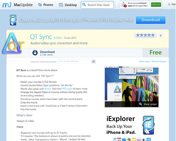 iMovieの音ズレを簡単修正できるツール「QT Sync」！ | いっちんうぇぶ